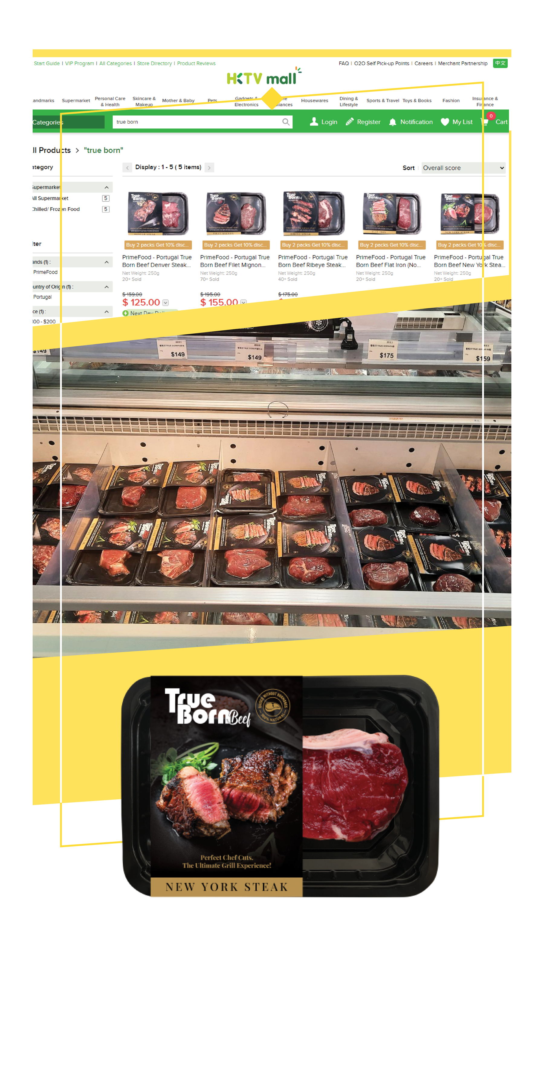 True Born Beef new packing